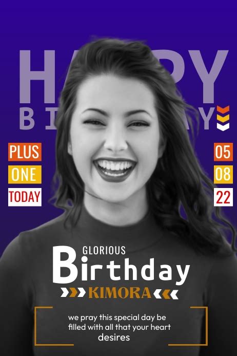 Plantilla De Birthday Poster Template 8 Postermywall