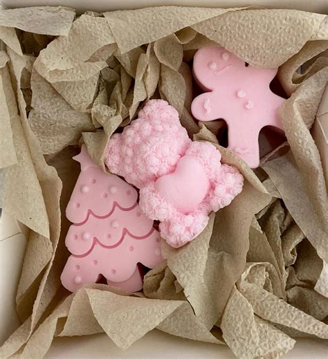 Blushing Holiday Cheer Soap Collection Handmade Scented Soaps By Miss