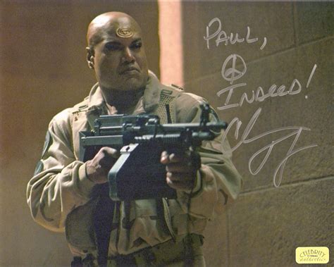 Auto Matic For The People Autographed Photo Of Christopher Judge As Teal C