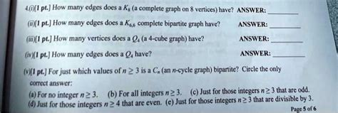 4 i how many edges does a k8 a complete graph on 8 vertices have