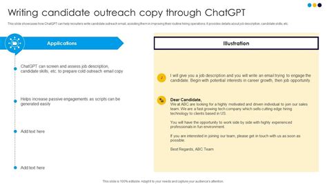 Writing Candidate Outreach Copy Through Chatgpt Maximizing Roi In Recruitment Ai Ss V Ppt Example