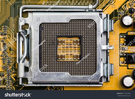 Empty Cpu Processor Socket On Computer Stock Photo Shutterstock