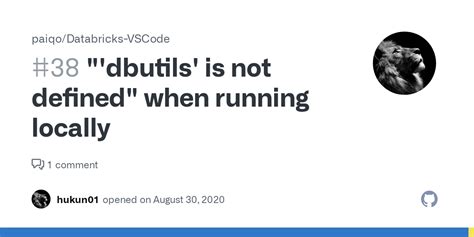 dbutils is not defined when running locally · issue 38 · paiqo