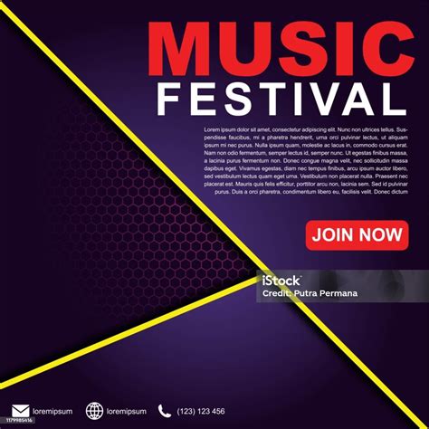 소셜 미디어 게시물에 대 한 음악 축제 배너 템플릿 웹 광고 포스터 음악 축제 포스터 템플릿입니다 음악 축제를위한 3d 배경 전단지 Classical Concert에 대한
