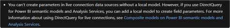 Solved Fields Parameter With Live Connection Ssas Microsoft Fabric