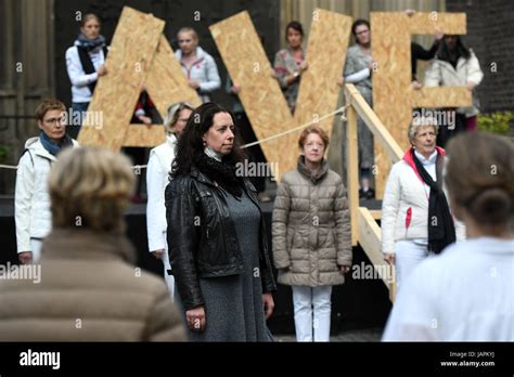 Participants And Singer Annette Gutjahr Maria At A Rehearsal For The Marian Feast Day Event