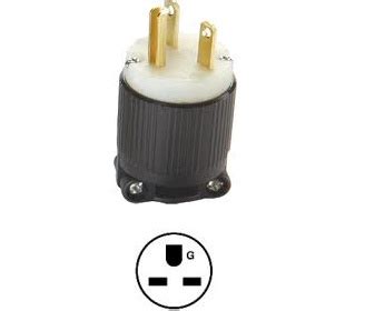 Nema 6 15p Straight Blade Power Cord Plug Custom Av Rack