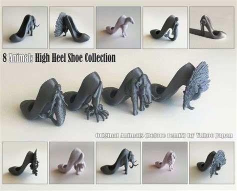 Free Stl File High Heel Shoe Collection 👟 ・3d Printer Design To
