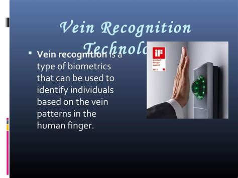 Vein Recognition Method Ppt