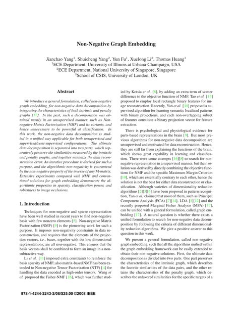 Pdf Non Negative Graph Embedding Pdf Non Negative Graph Embedding