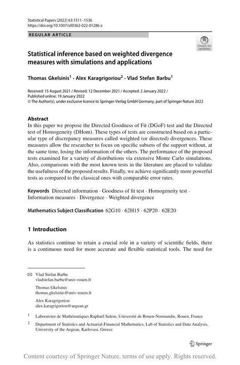 Statistical Inference Based On Weighted Divergence Measures With Simulations And Applications
