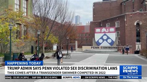Trump Admin Claims Upenn Violated Title Ix Over Transgender Athlete Policy