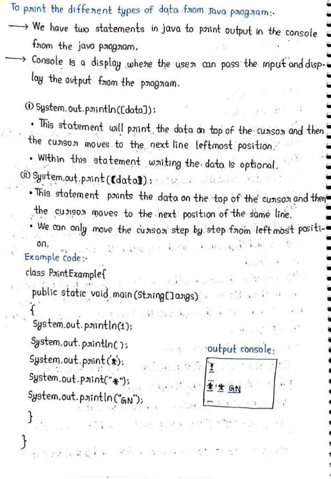 Basics Of Java Programming Lecture Notes
