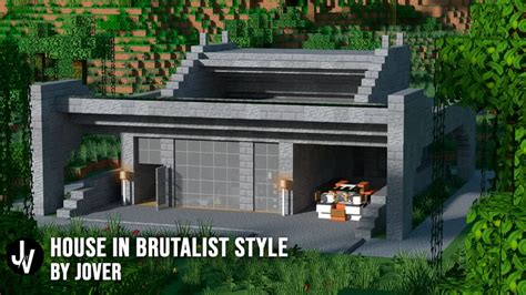 House In Brutalist Style Download Interior Minecraft Map
