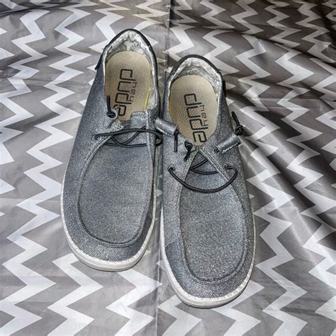 Hey Dude Wendy Stretch Sparkling Grey 10 Gem