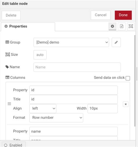 Ui Table Columns Dimension General Node Red Forum