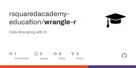 Github Rsquaredacademy Education Wrangle R Data Wrangling With R