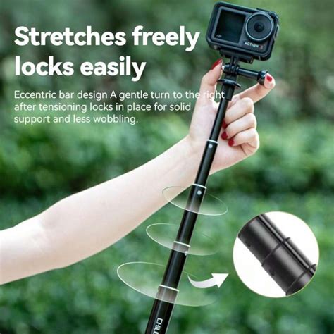 Invisible Selfie Stick Handle Panoramic Action Camera Invisible Stick