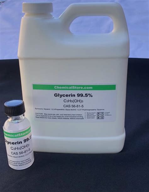 Glycerine Glycerol Usp Kosher Food Grade 99 5 Z Chemicals