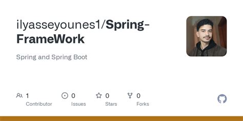 Issues · Ilyasseyounes1 Spring Framework · Github