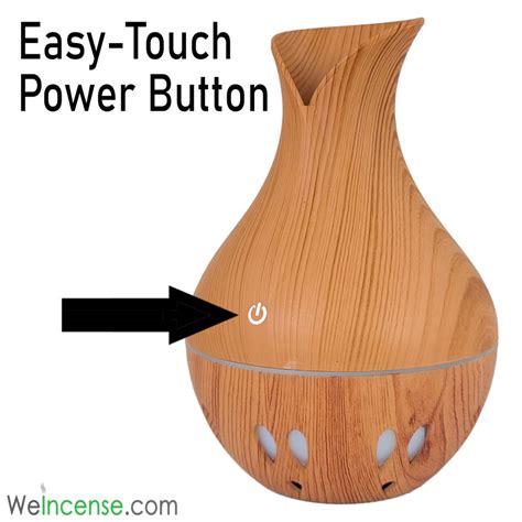 6 Plastic Mini Atomization Humidifier Diffuser Light Brown Wood Desi