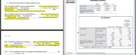 3 Interpret The Results From The Outputs Using APA Chegg Com