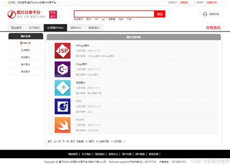 基于django框架在线图片电子相册分享平台系统设计与实现（python作品）django 电子相册 Csdn博客