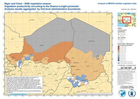 Niger And Chad 2009 Vegetation Season Vegetation Productivity
