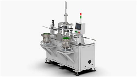 3d Automatic Micro Gear Shaft Loading And Unloading Scheme Riveting