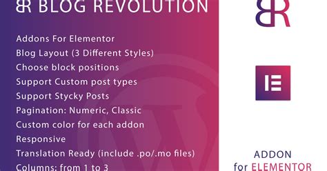 Blog Revolution For Elementor Wordpress Plugin Wp Plugins Ft Article