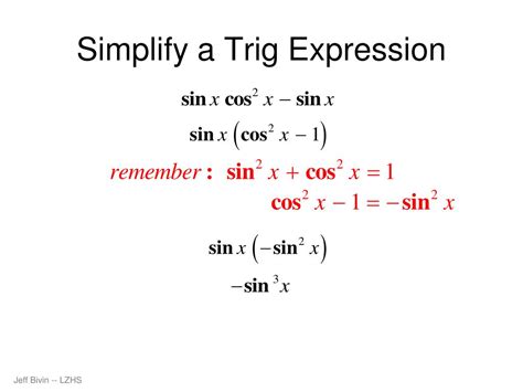 Ppt Using Fundamental Trig Identities Powerpoint Presentation Free Download Id 5658114