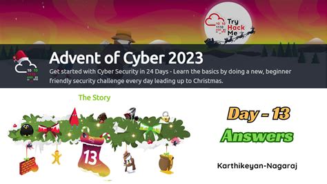 Advent Of Cyber 2023 — Day 13 Writeup With Answers By Karthikeyan Nagaraj Tryhackme