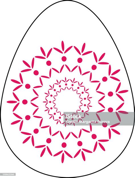 패턴이 있는 단일 달걀 부활절에 대한 손으로 벡터 그리기 엽서 표지 또는 포스터 디자인 공휴일에 대한 스톡 벡터 아트 및 기타 이미지 Istock