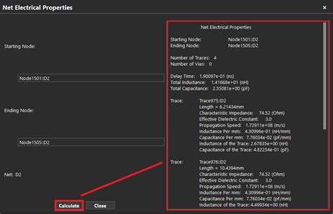 Calculate The Electrical Properties Of A Net Without Running Simulation In Powersi Sigrity