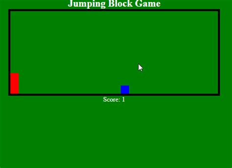 Simple Jumping Block Game In Javascript Free Source Code Sourcecodester