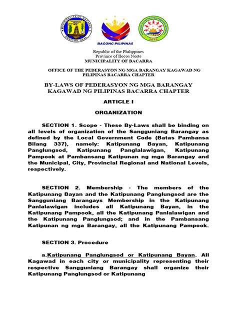 Pbkp By Laws 20241 Pdf Ratification Presidents Of The United States