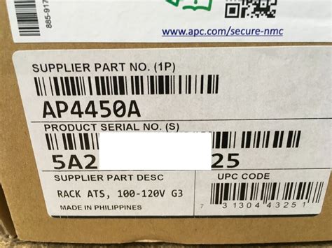 New Sealed APC AP A Schneider Electric NetShelter Automatic Transfer Switch EBay