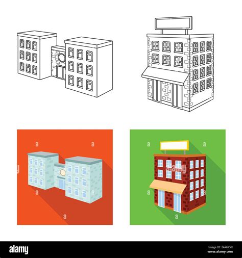 Isolated Object Of Construction And Building Icon Set Of Construction