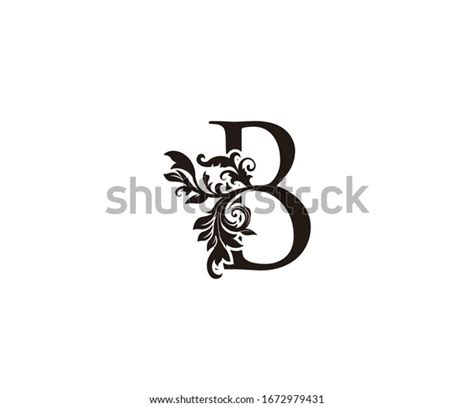 Vintage Letter B Logo Classic B Stock Vector Royalty Free 1672979431