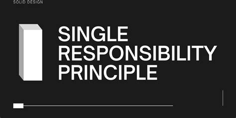 Why You Should Be Following The Single Responsibility Principle Dev Community