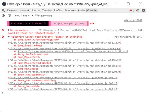 Rmmv Error On Load Cannot Read Property Pages Of Undefined Rpg
