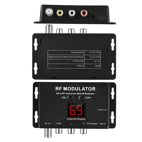 Modulatorm60ir Rf Modulator With Ir Repeater Av To Rf Converter With