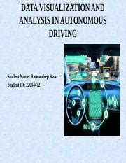 Data Visualization And Analysis In Autonomous Driving Exploring Course Hero