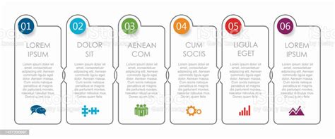 데이터를 위한 장소가 있는 인포 그래픽 디자인 템플릿입니다 벡터 일러스트입니다 0명에 대한 스톡 벡터 아트 및 기타 이미지 0명 6 개념 Istock