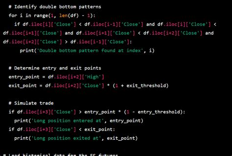 Double Tops And Back Testing In Python Trading Balance