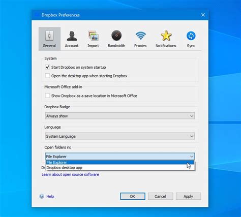 How To Open Dropbox Files And Folders In File Explorer In Windows 10 2025