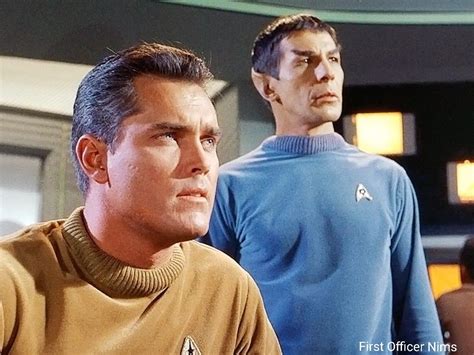 First Officer Nims — Leonard Nimoy As Spock In The First Pilot Of Star