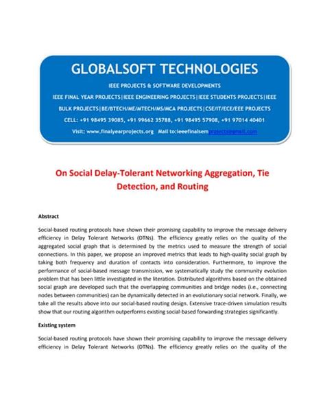 Ieee 2014 Dotnet Parallel Distributed Projects On Social Delay Tolerant Networking Aggregation