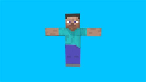 Minecraft Steve Download Free 3d Model By Adityaambatkar
