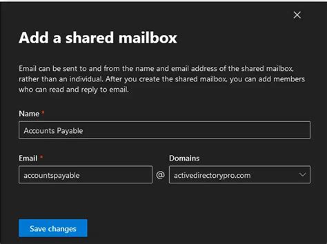 How To Create A Shared Mailbox Office 365 Active Directory Pro